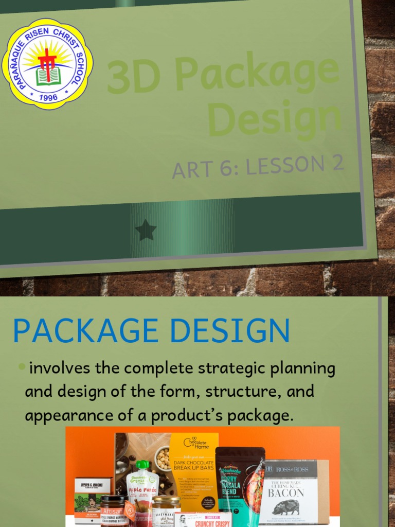 Art 6 Lesson 2 3D Package Design | PDF