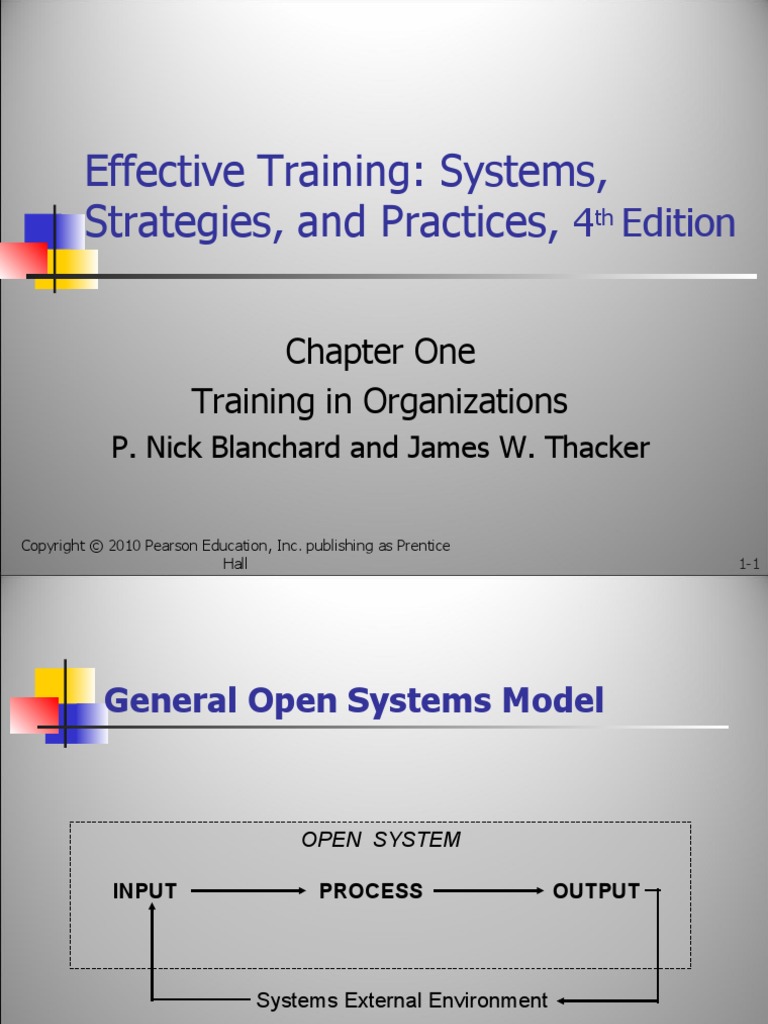 Effective Training: Systems, Strategies, and Practices,: 4 Edition ...