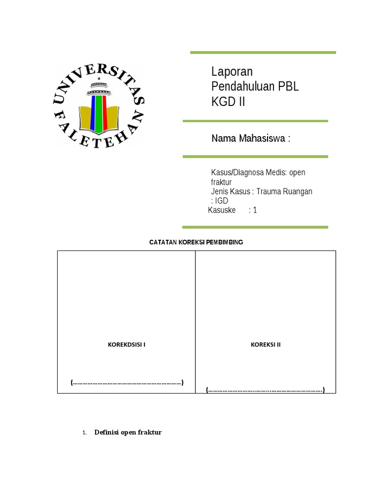 LP Gadar Open Fraktur | PDF