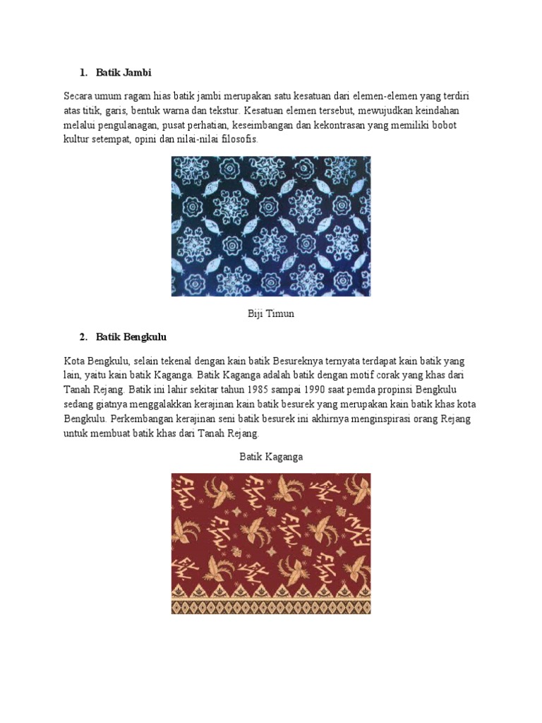 Batik Jambi | PDF
