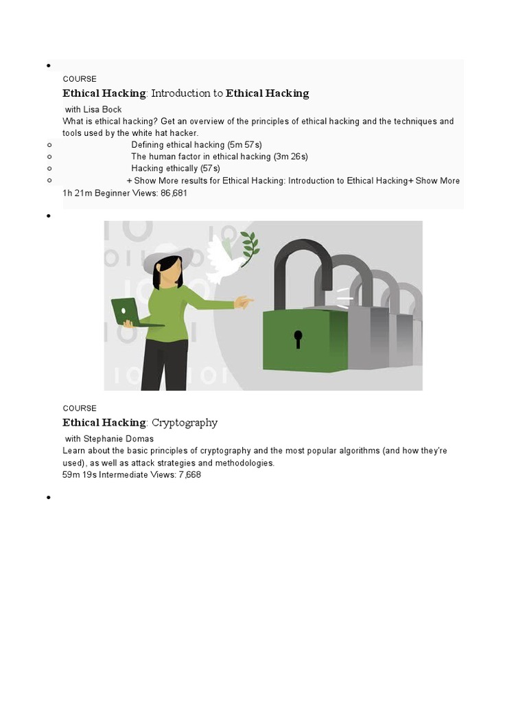 Ethical Hacking: Introduction To Ethical Hacking: Course | Download Free PDF | Security Hacker ...