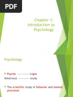 Introduction To Psychology Lecture Notes | PDF | Psychology | Science