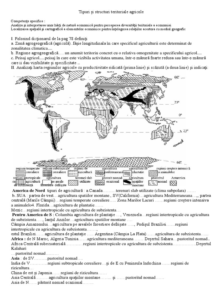 Tipuri Si Structuri Teritoriale Agricole | PDF