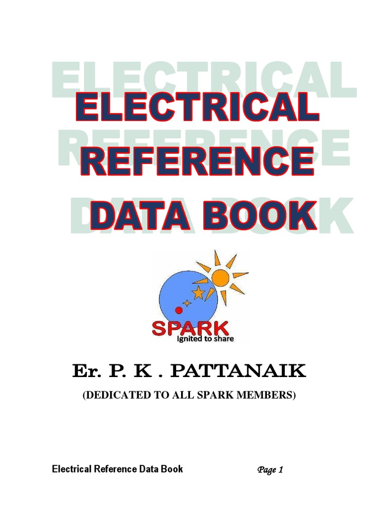 P.K.PATTANAIK SPARK Data Book | PDF | Transformer | Relay