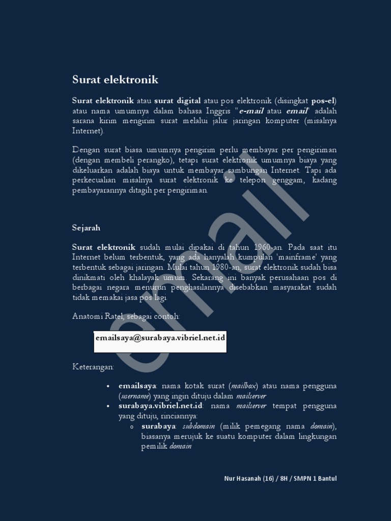 Surat Elektronik | PDF