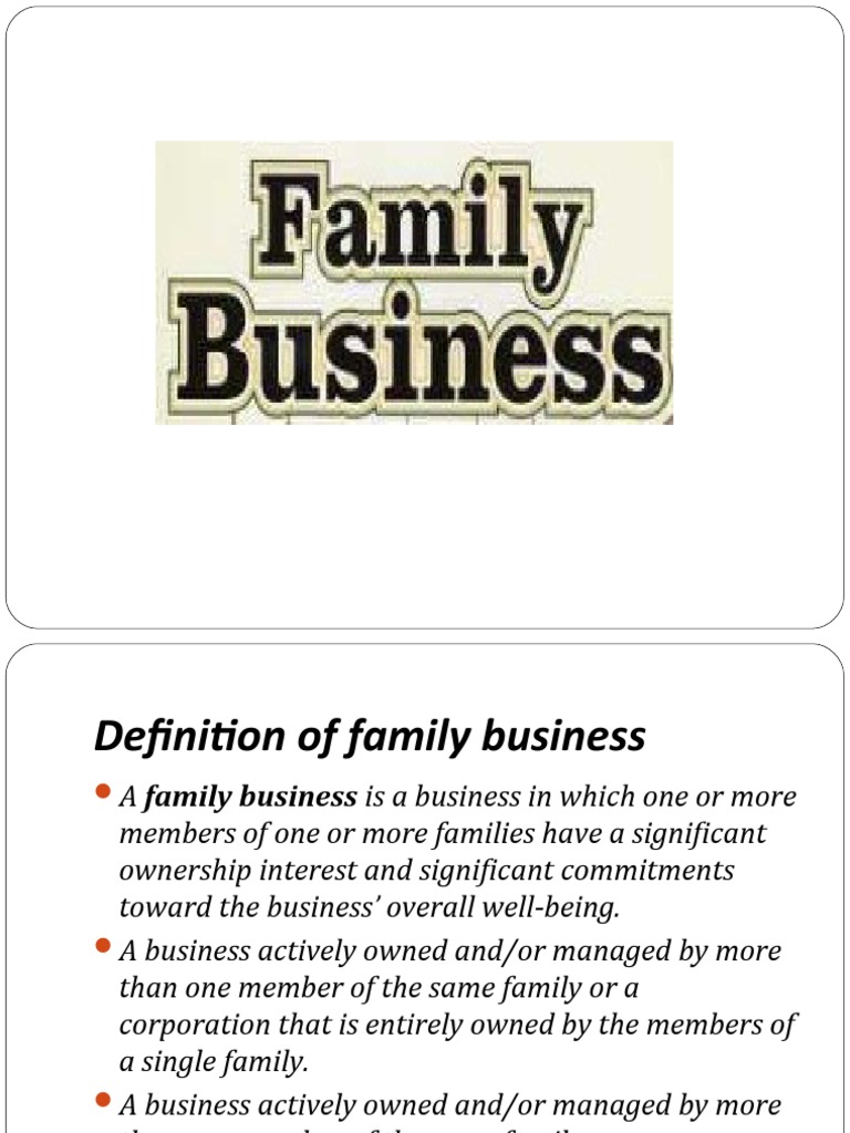 Family Business Lecture 7 | PDF | Ownership | Financial Capital