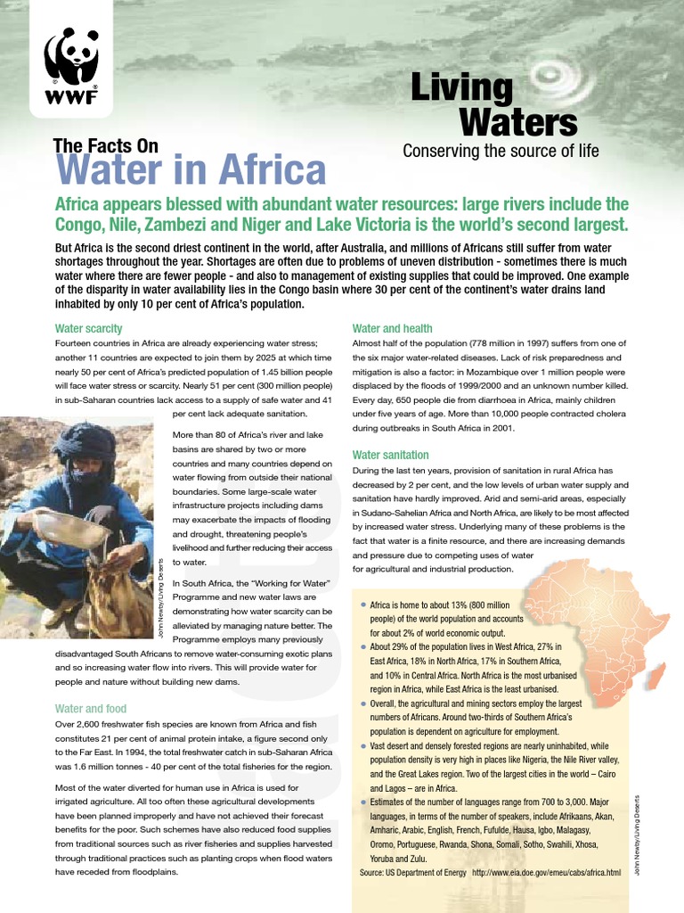 Water in Africa Eng | PDF | Water Scarcity | Africa