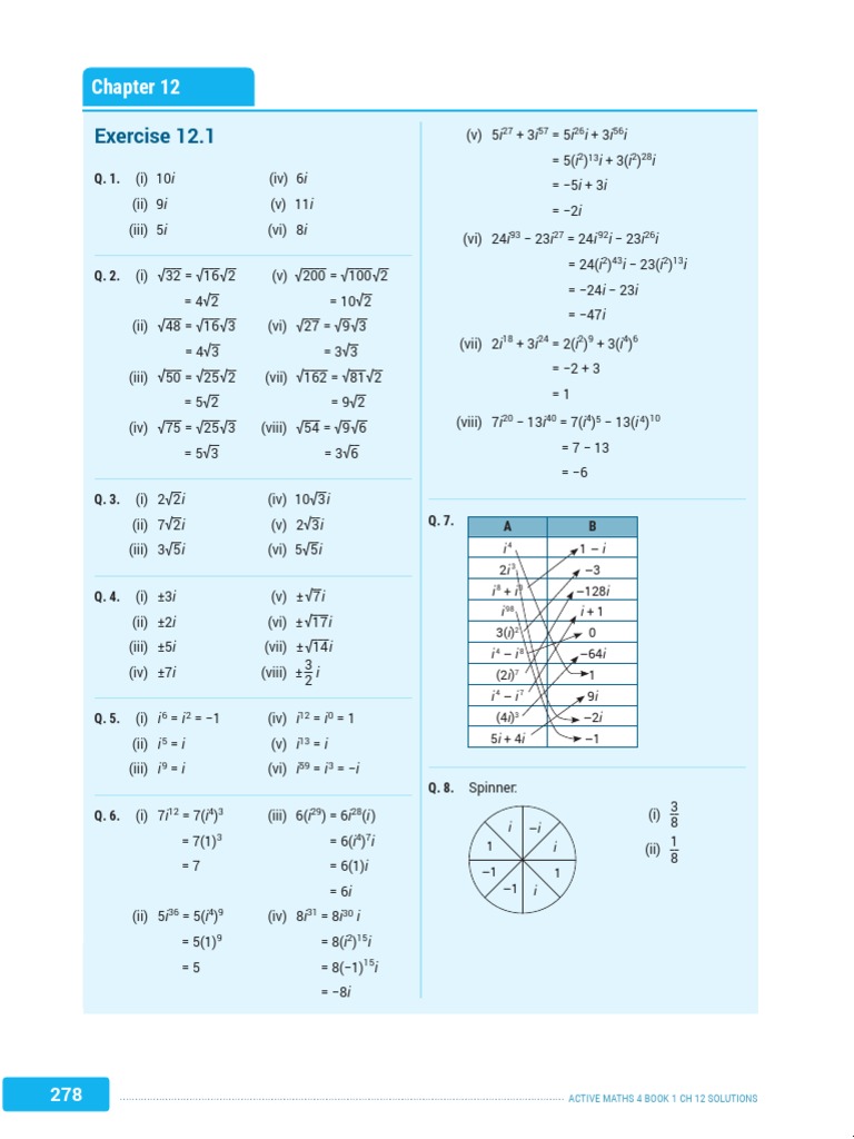 Active Maths 4 Book 1 Chapter 12 Solutions | PDF | Teaching Mathematics