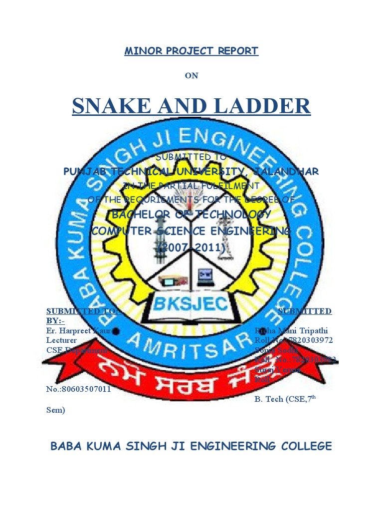 B.Tech CSE Minor Project Report | PDF