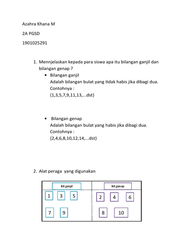 Cara Pembelajaran Ganjil Genap | PDF | Metode & Bahan Ajar | Griya & Taman