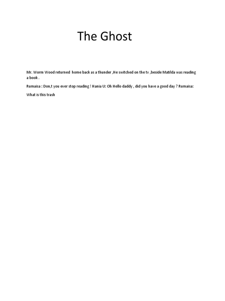 The Ghost | PDF