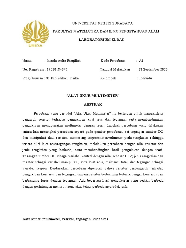 Lapres Multimeter | PDF