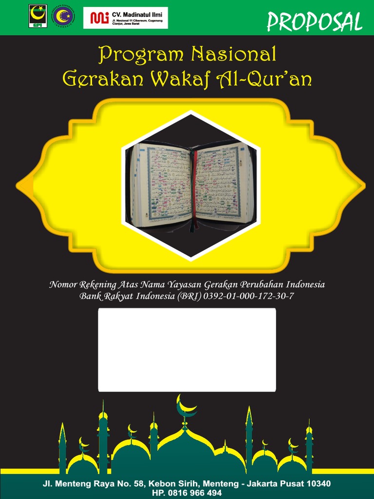 Proposal Wakaf Al Quran 1 | PDF