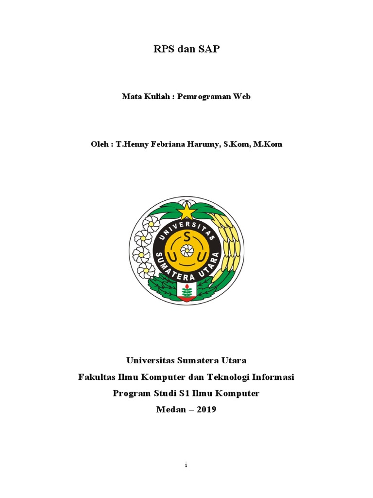 RPS, Sap, Desain Instruksional Pemrograman Web | PDF
