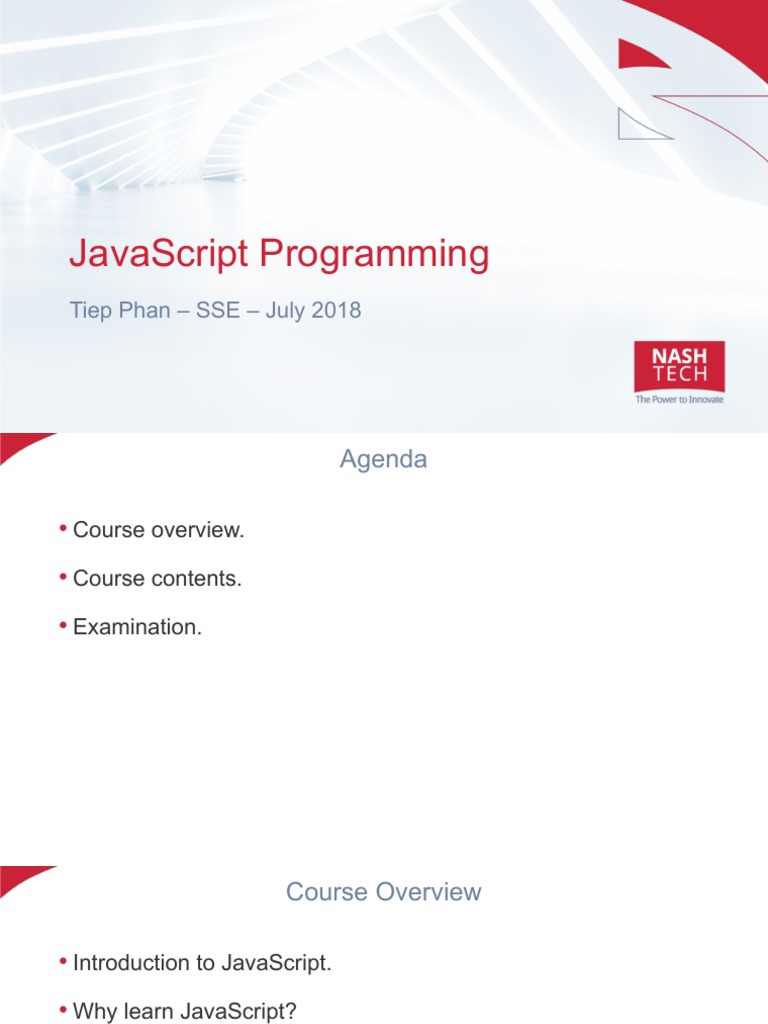HNVN TR JavaScript 1-3 Presentation | PDF | Subroutine | Boolean Data Type