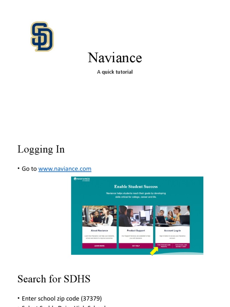 Naviance Quick Tutorial | PDF
