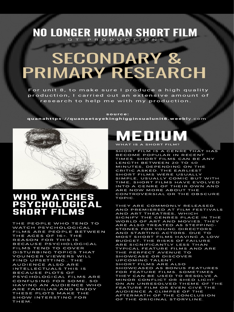 Psychological Short Film Infographics | PDF