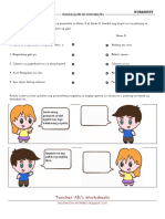 Mga Pangunahing Direksyon Worksheet PDF | PDF