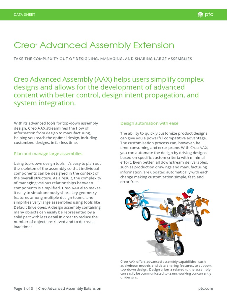 Creo Advanced Assembly Extension | PDF | Top Down And Bottom Up Design ...