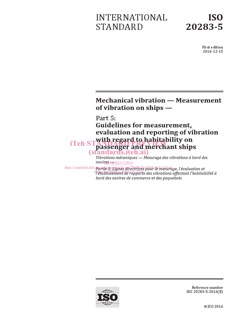 Iso 20283 5 2016 | PDF | International Organization For Standardization ...