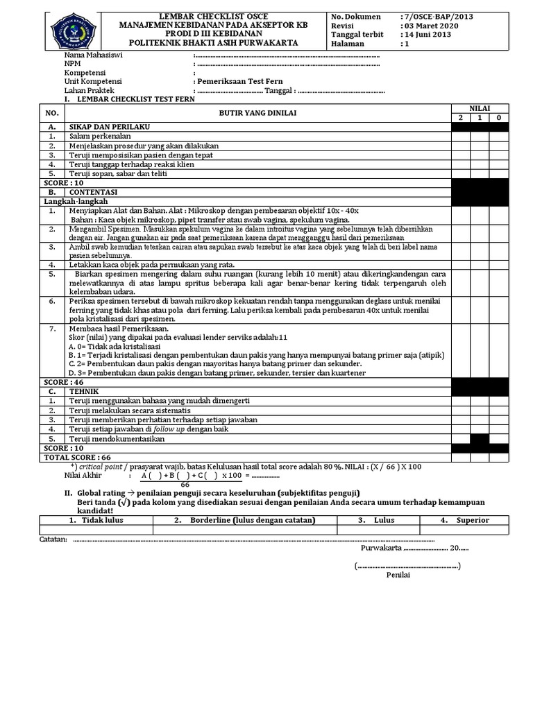 Pemeriksaan Test Fern | PDF