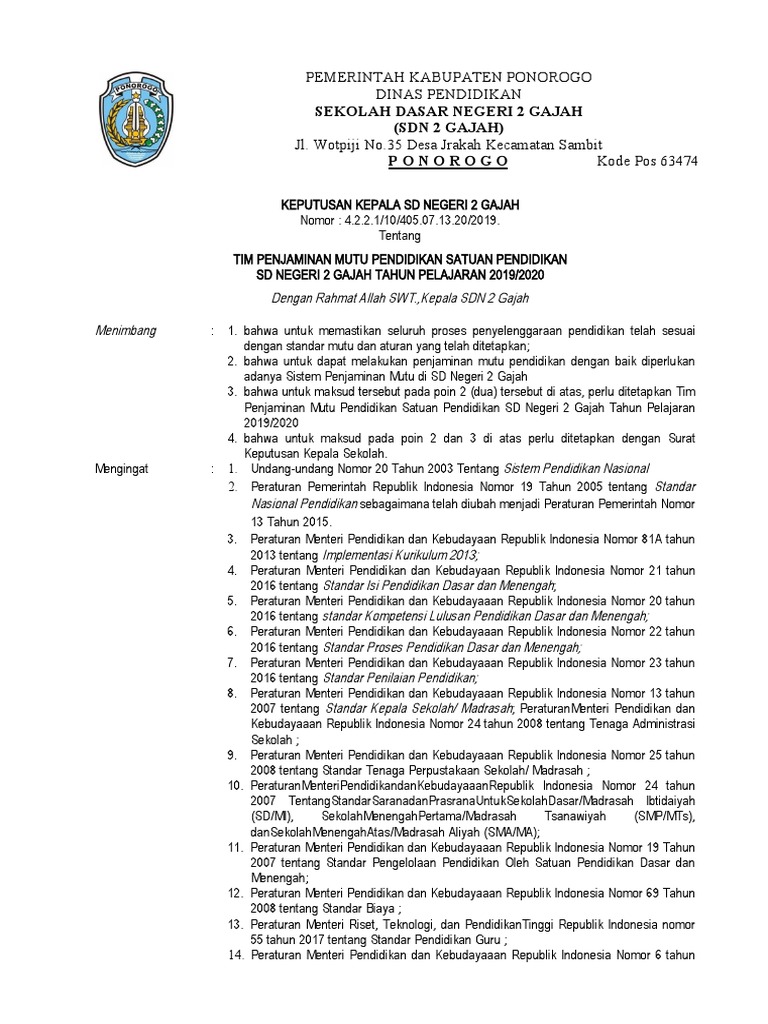 SK Tpms SDN 2 Gajah 2019 | PDF