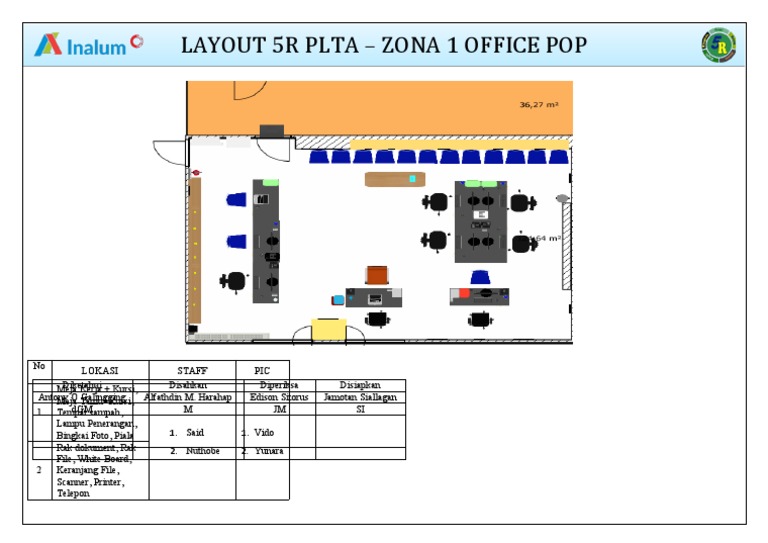 Layout 5R PLTA Zona 1 Office Pop | PDF