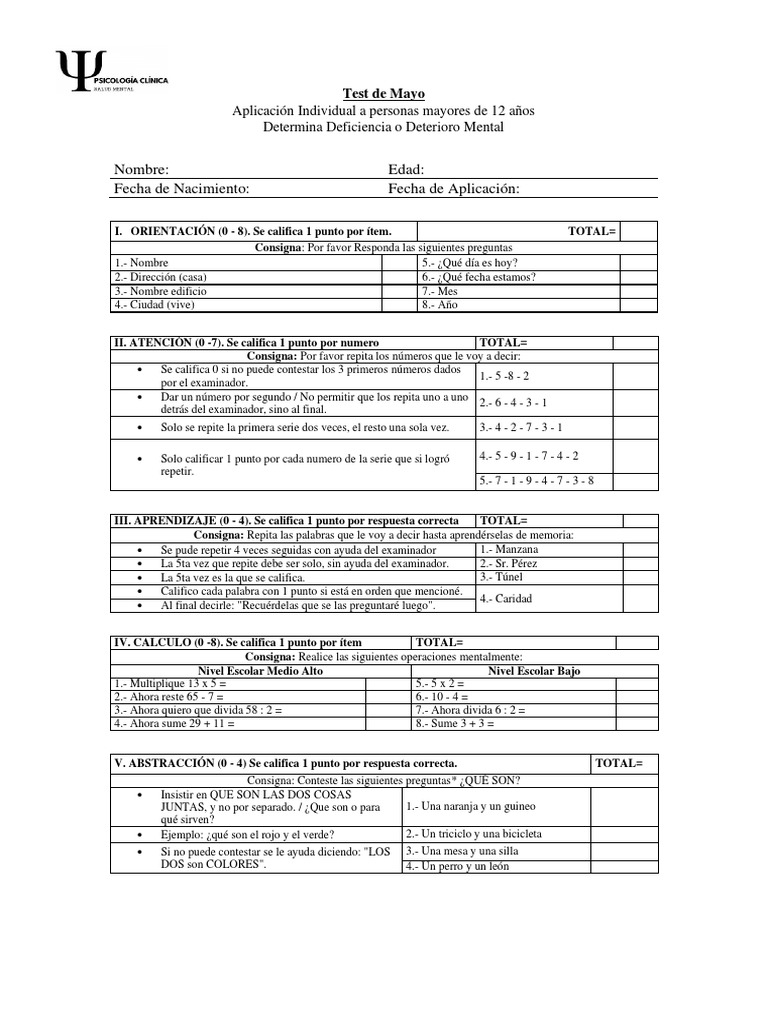 Test de Mayo | PDF | Enseñando y aprendiendo | Science