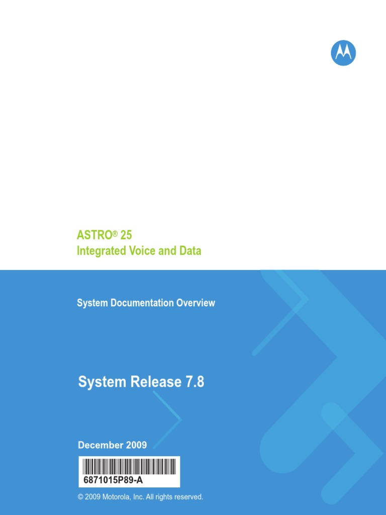 6871015p89-A Astro 25 | PDF | Computer Network | Router (Computing)
