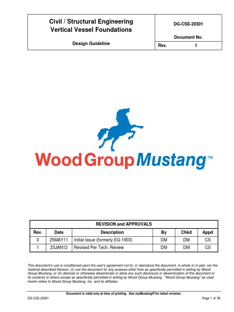 Civil / Structural Engineering Vertical Vessel Foundations: Design ...