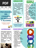 Triptico Alcoholismo | PDF | Alcoholismo | La dependencia de sustancias