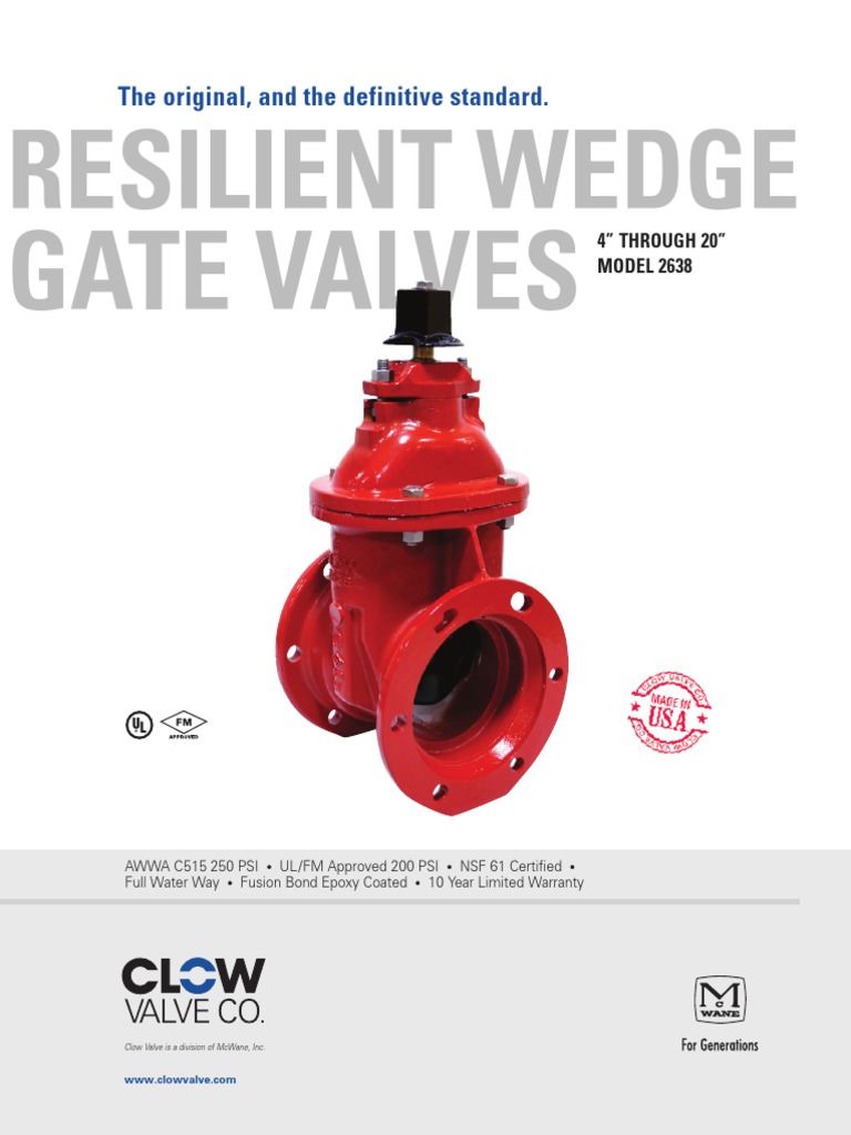 Resilient Wedge Gate Valves: The Original, and The Definitive Standard ...