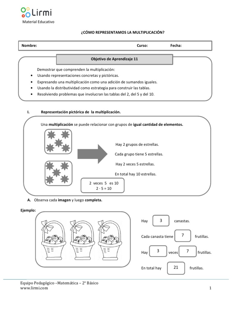 2ºb Suma Repetitiva o Multiplicación | PDF | Multiplicación | Números