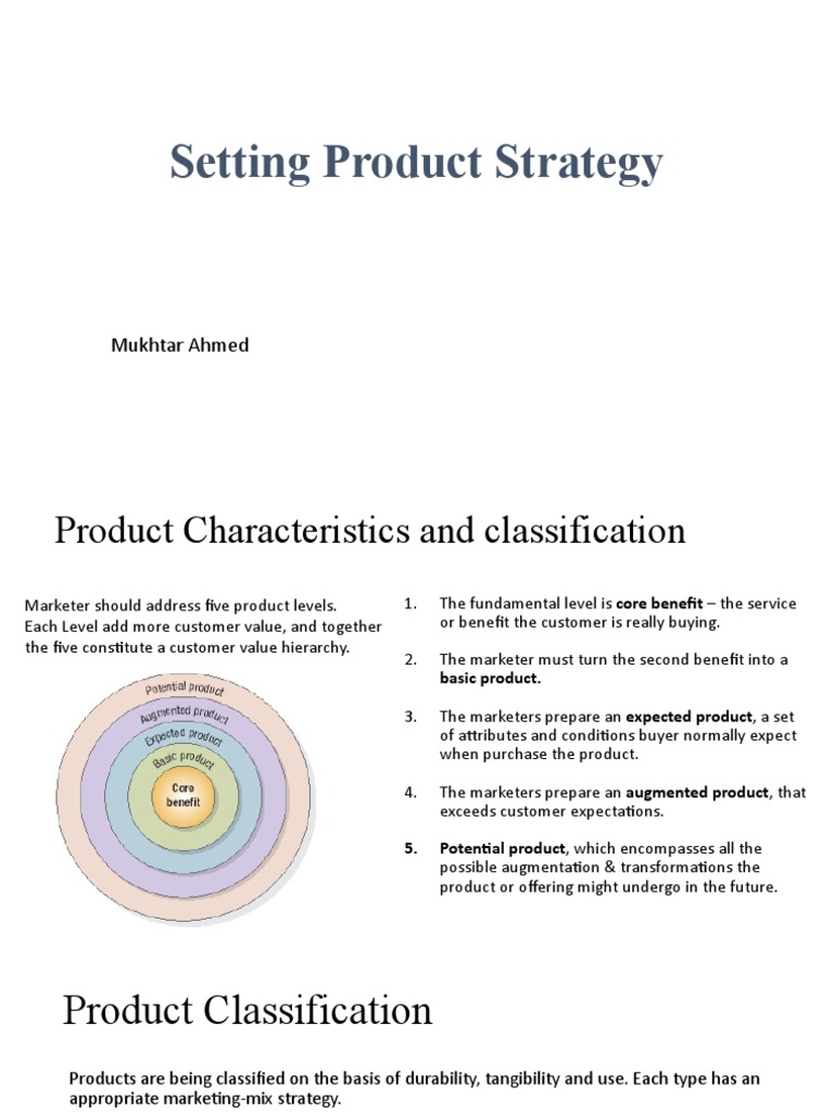 05 - Setting Product Strategy (CR) | PDF | Product (Business) | Goods