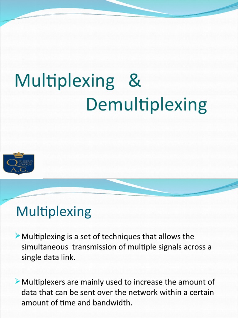 Multiplexing & Demultiplexing | PDF | Multiplexing | Internet Protocols