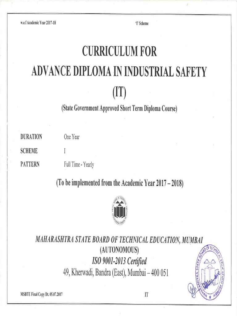 Syllabus of ADIS Course - I-Scheme | PDF