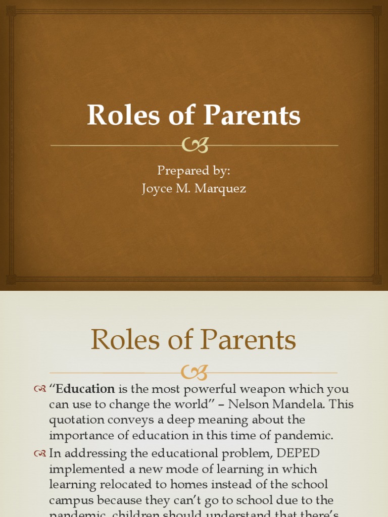 Roles of Parents