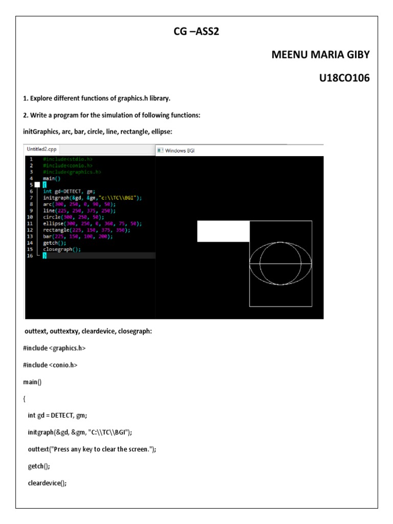 Computer Graphics | PDF | Parameter (Computer Programming) | Computer Programming
