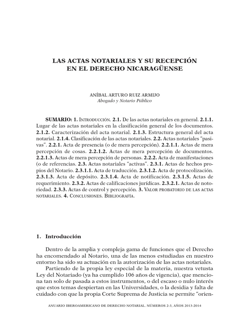 Actas Notariales | PDF | Derecho Civil (Common Law) | Justicia