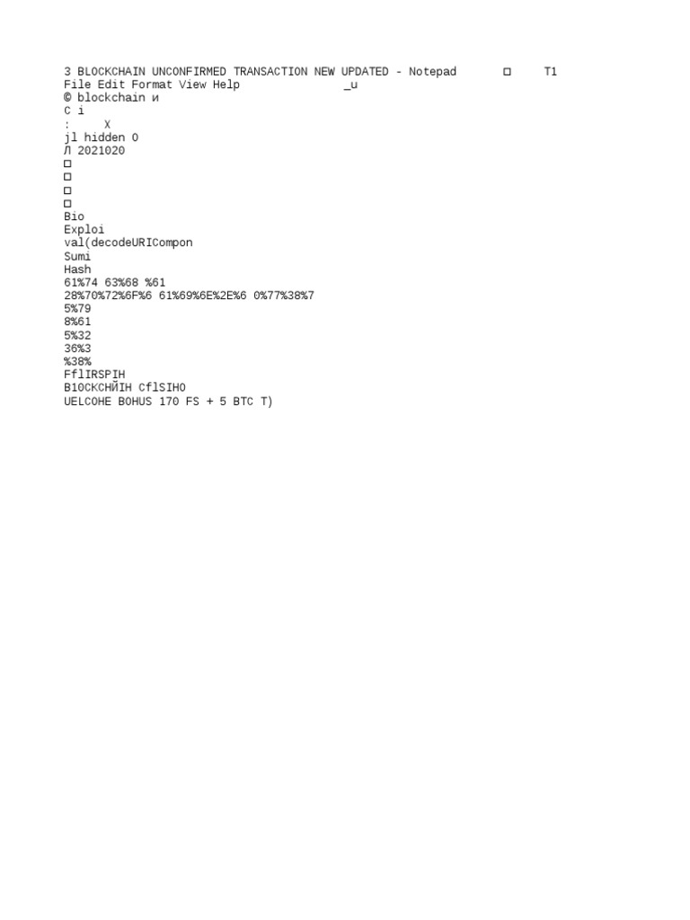 Blockchain Unconfirmed Transaction Hack Script Updated and Working by # ...