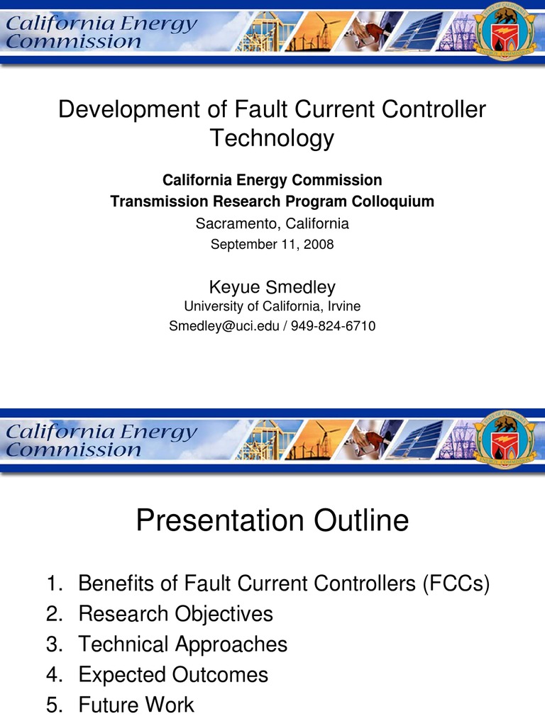 Development of Fault Current Controller Technology: Keyue Smedley | PDF ...