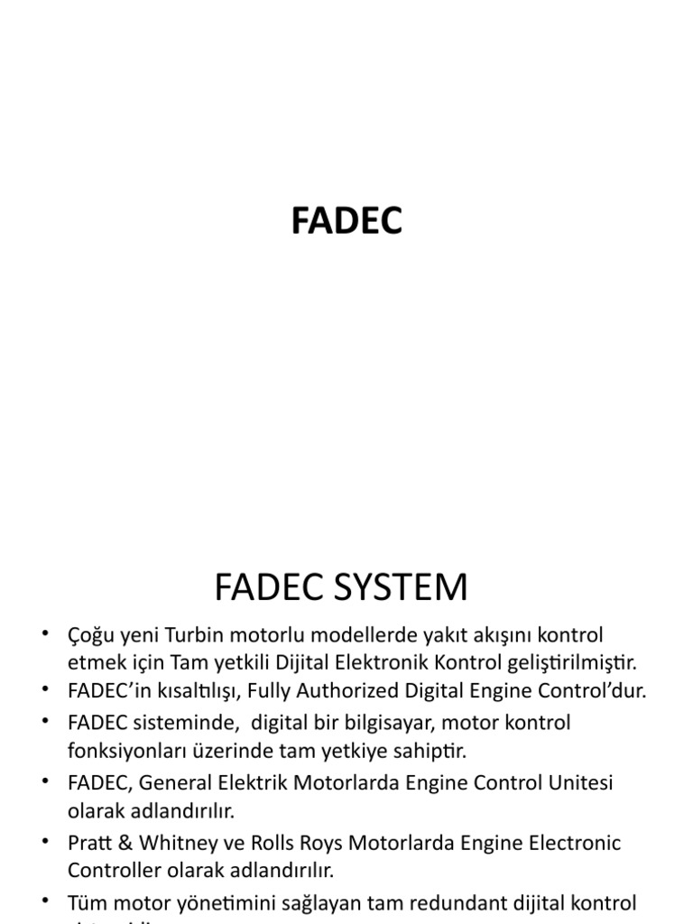 Fadec 1 | PDF