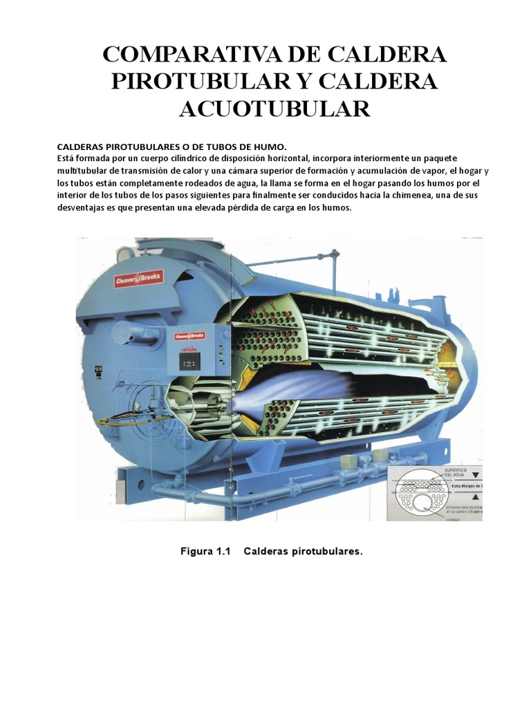 Comparativa de Caldera Pirotubular y Caldera Acuotubular | PDF ...