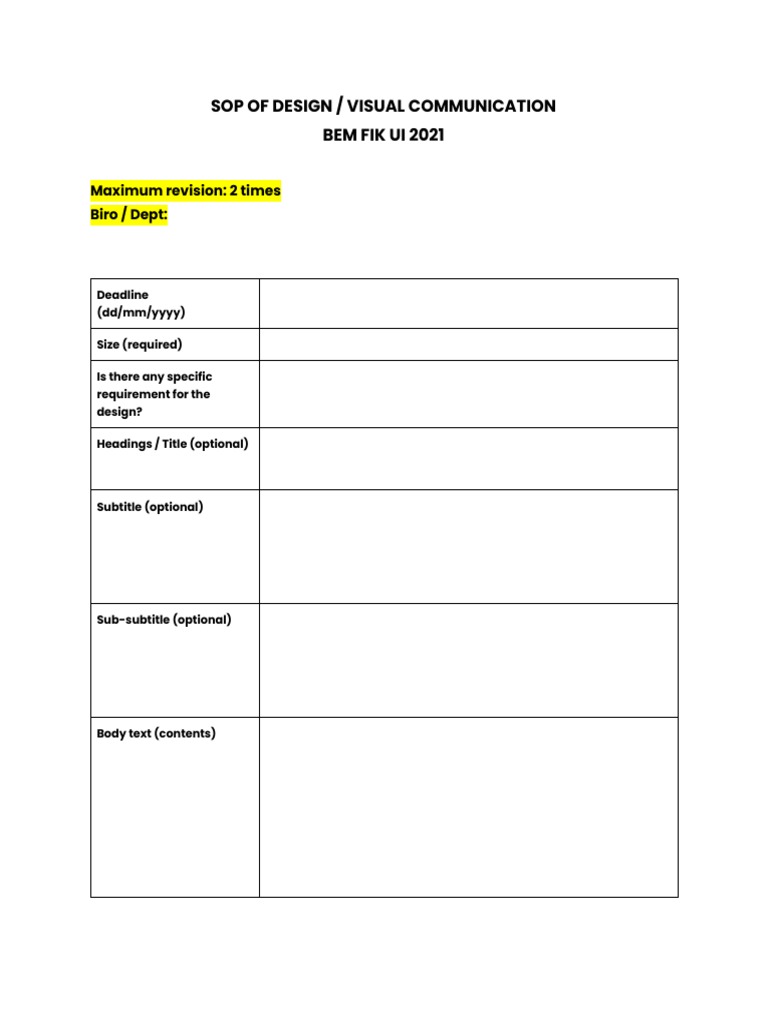 Sop of Design - Visual Communication | PDF