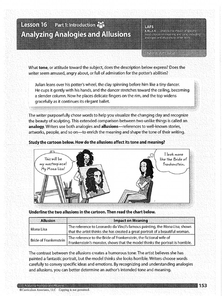 Analyzing Analogies & Allusions | PDF