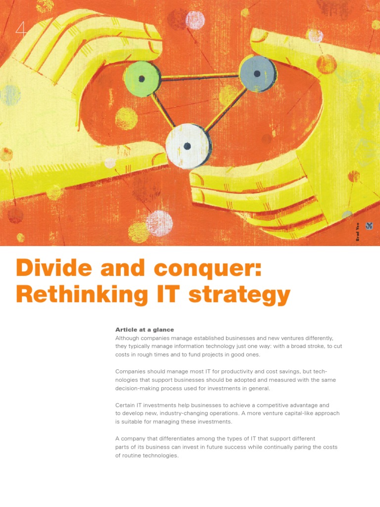 Divide and Conquer: Rethinking IT Strategy | PDF | Strategic Management | Innovation