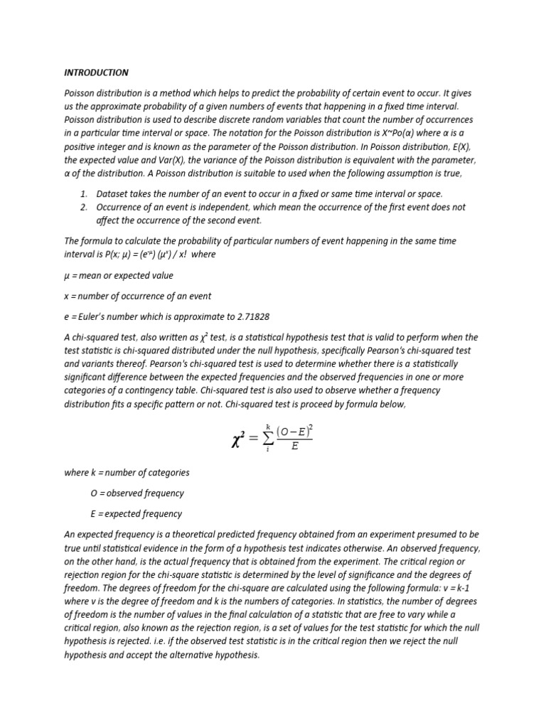 STPM Maths T Assignment Introduction Example | PDF | Chi Squared Test ...