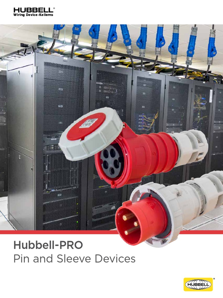 WLBP007 - Hubbell-PRO Pin & Sleeve Brochure | PDF | Ac Power Plugs And ...