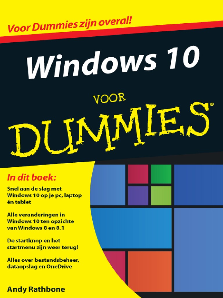 Andy Rathbone - Windows 10 Voor Dummies | PDF