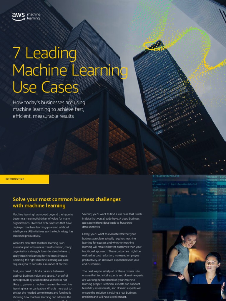7 Leading Machine Learning Use Cases | PDF | Machine Learning ...